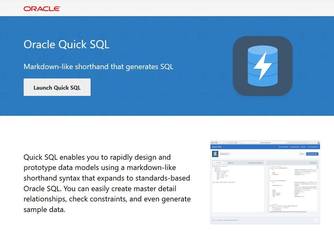 ¿Conoces la herramienta Quick SQL?