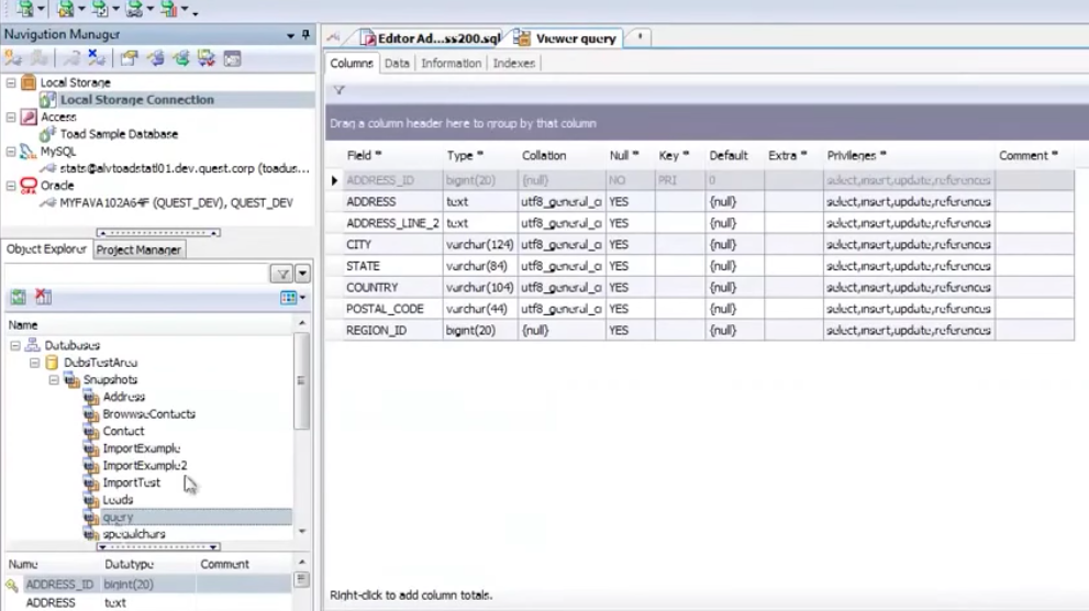 Automate creating and refreshing snapshots in Toad Data Point