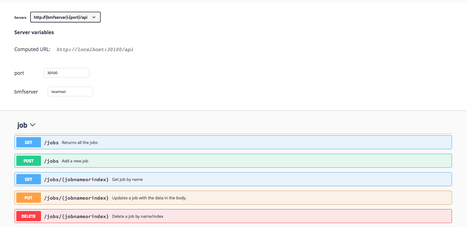 Benchmark Factory REST API